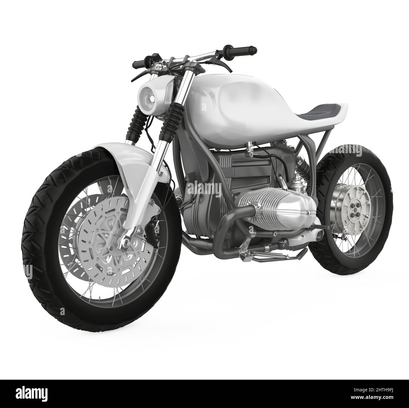 Motorcycle isolated on white background Stock Photo - Alamy