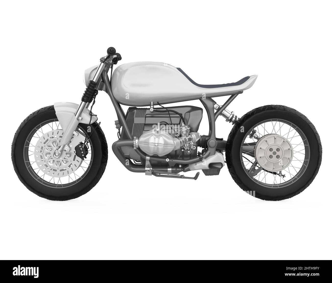 Motorcycle isolated on white background Stock Photo - Alamy
