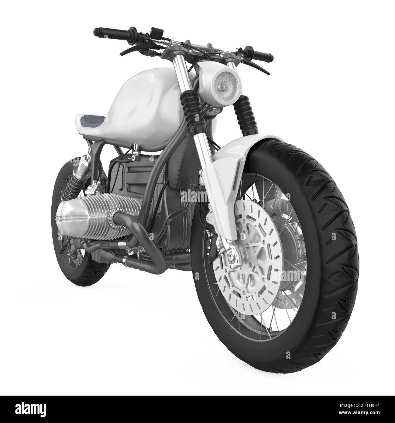 Motorcycle isolated on white background Stock Photo - Alamy