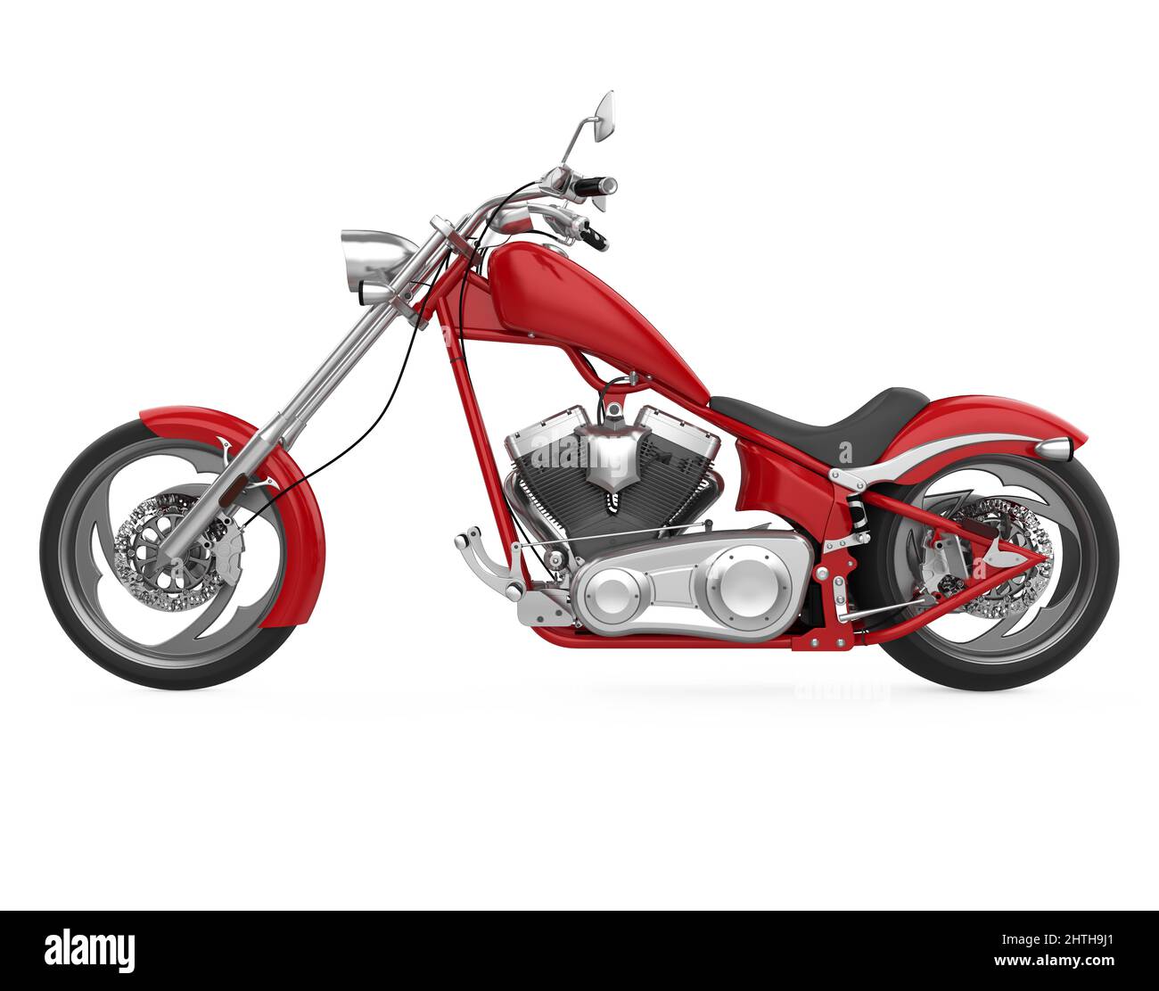 Motorcycle isolated on white background Stock Photo - Alamy