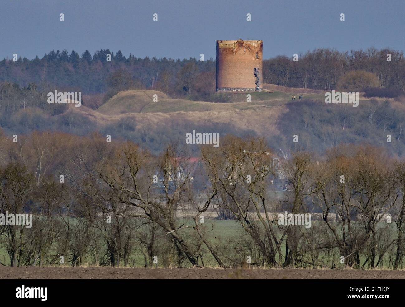 Stolpe, Germany. 28th Feb, 2022. The Stolper Tower, also called ...