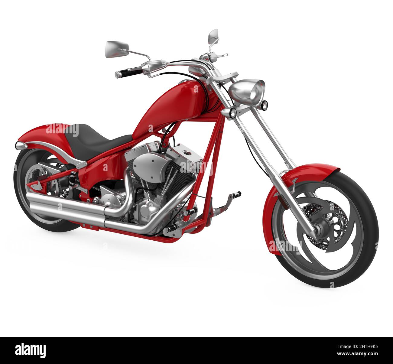 Motorcycle isolated on white background Stock Photo - Alamy