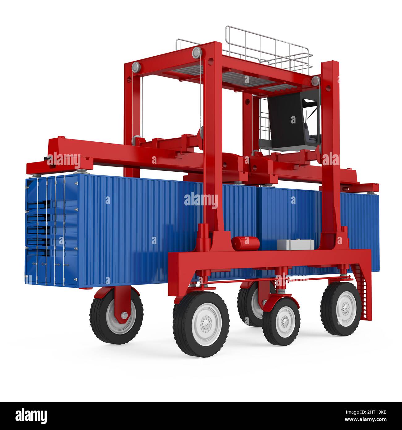 Straddle carrier container lift High Resolution Stock Photography and ...