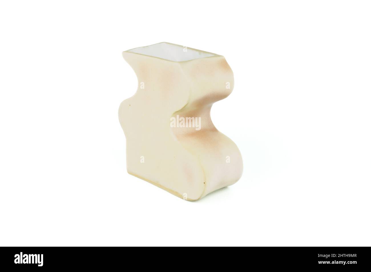 Empty ceramic vase, isolated on white background, side view Stock Photo ...