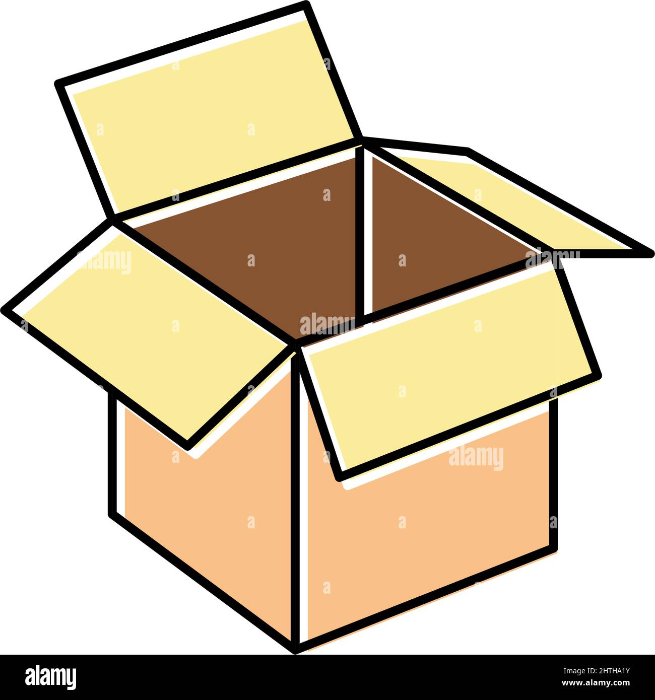 carton box color icon vector illustration Stock Vector Image & Art - Alamy