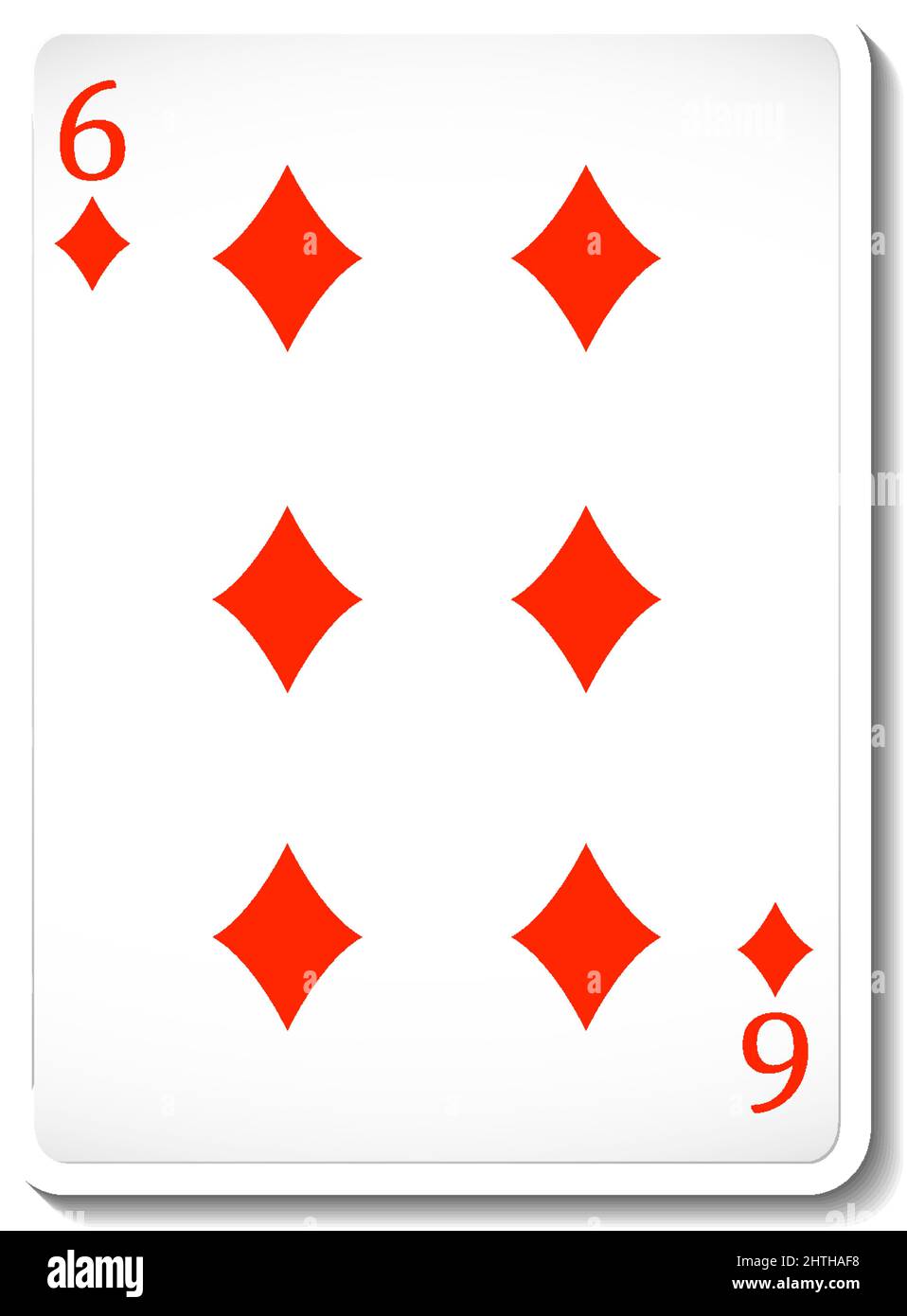 Ace of Diamonds Playing Card Isolated illustration Stock Vector Image ...