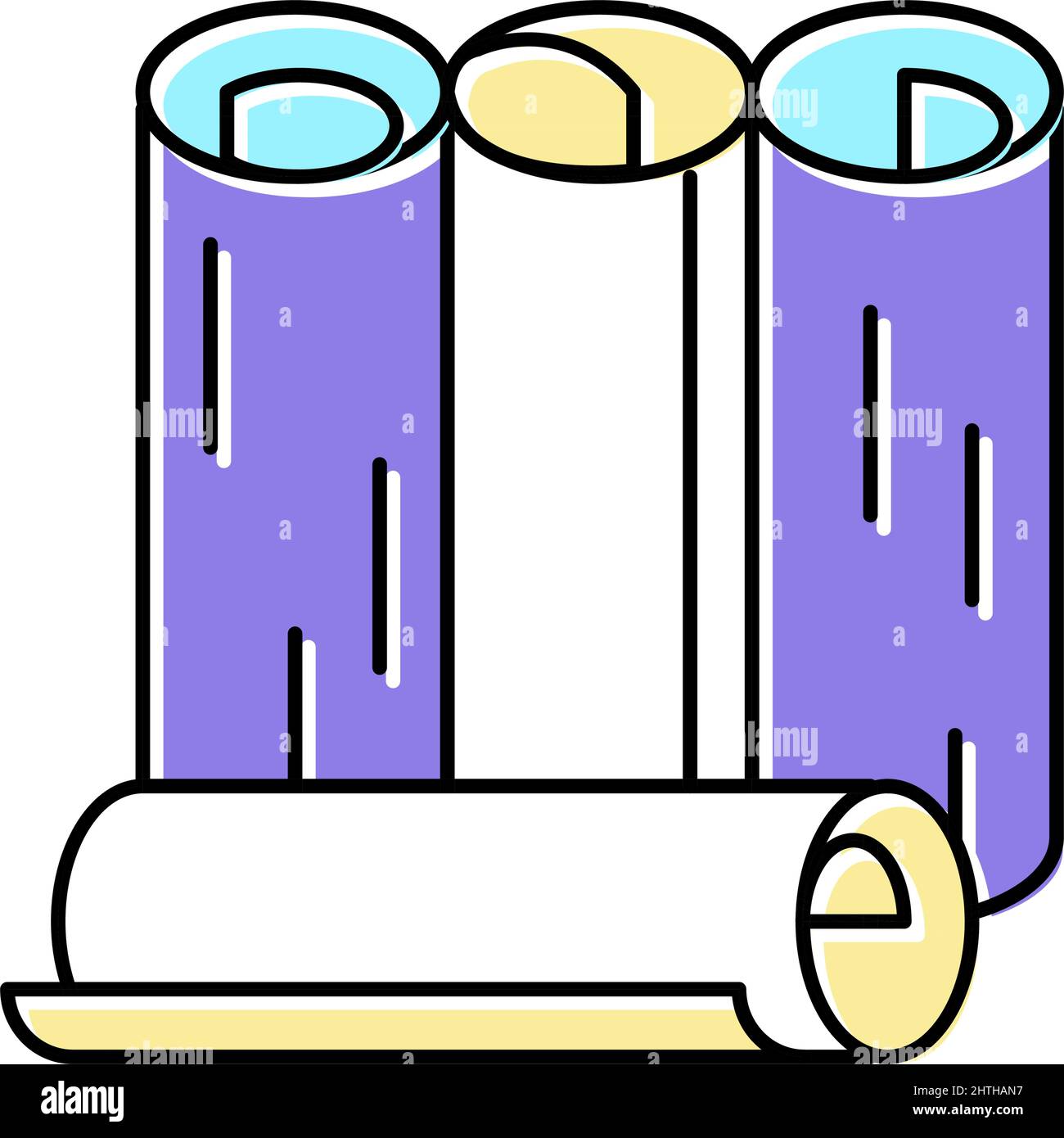 rolls wallpaper color icon vector illustration Stock Vector Image & Art ...