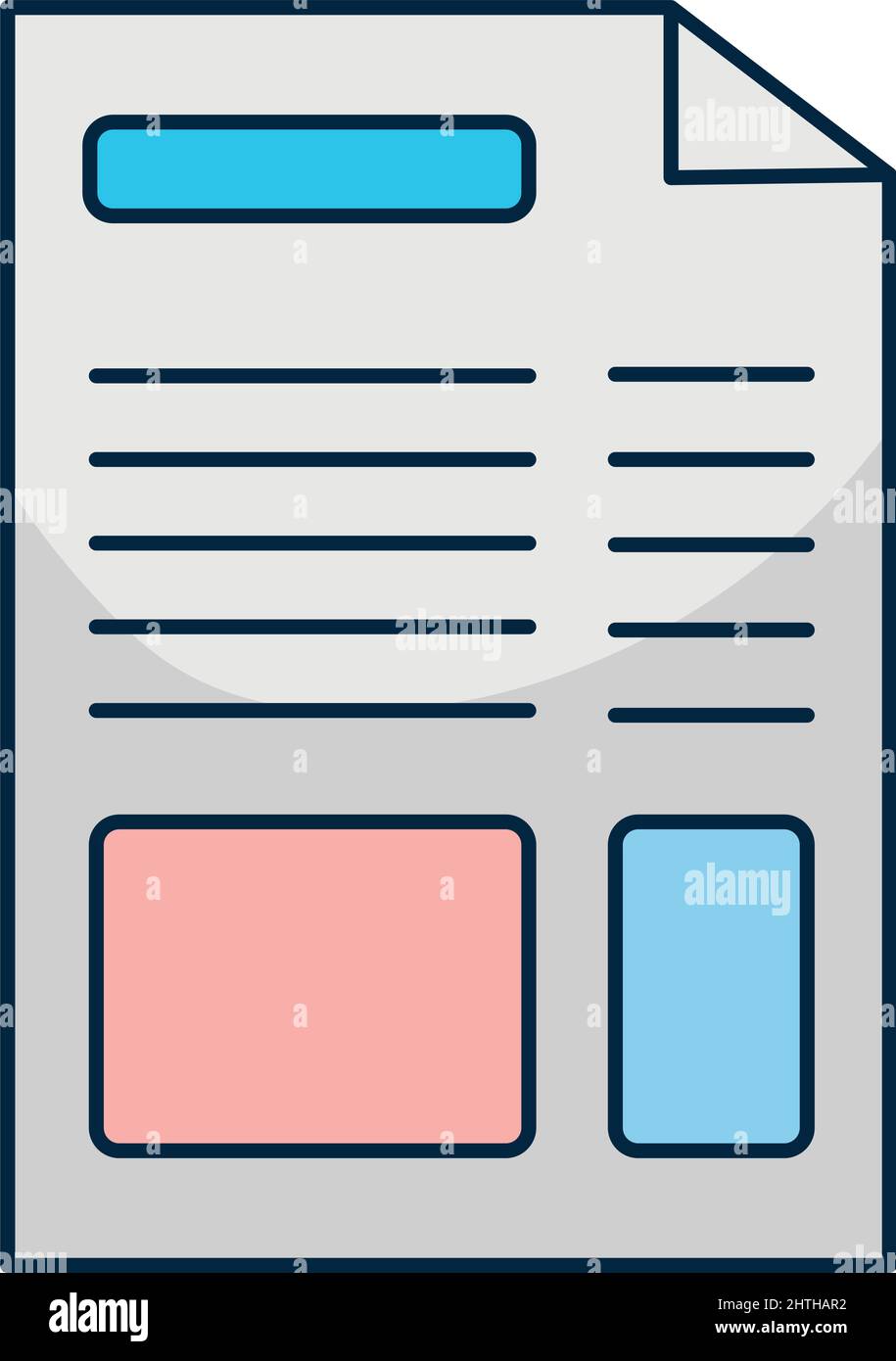 document page icon Stock Vector Image & Art - Alamy