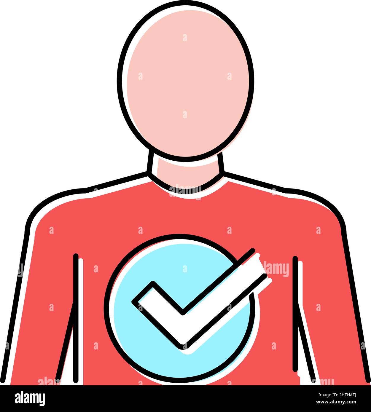 after bariatric color icon vector illustration Stock Vector Image & Art ...