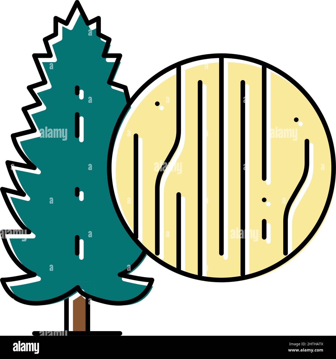 pine wood color icon vector illustration Stock Vector Image & Art - Alamy