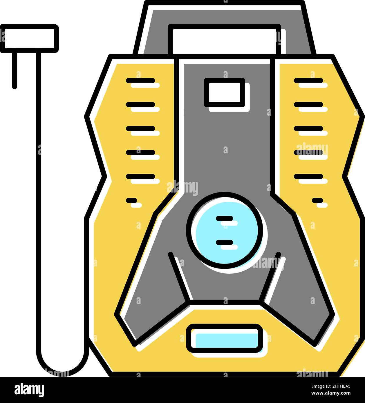 portable air compressor color icon vector illustration Stock Vector ...