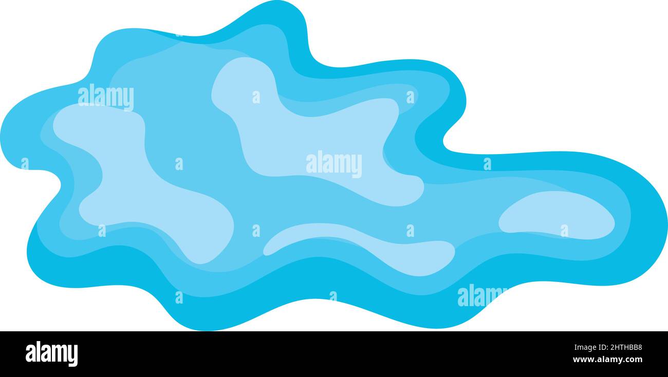 Puddle of clear fresh water Stock Vector Images - Alamy