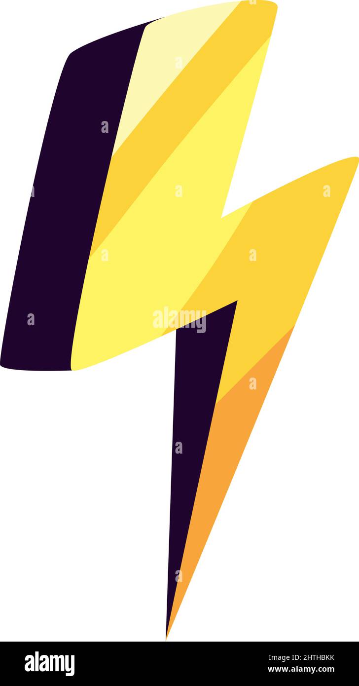 golden thunder design Stock Vector Image & Art - Alamy