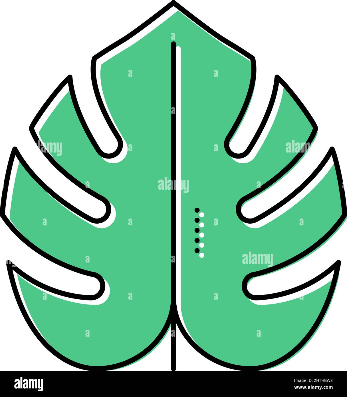 Clam leaf Stock Vector Images - Alamy