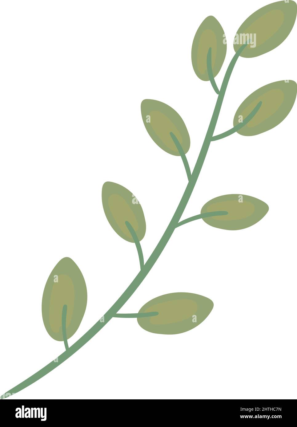 green leaves branch design Stock Vector Image & Art - Alamy