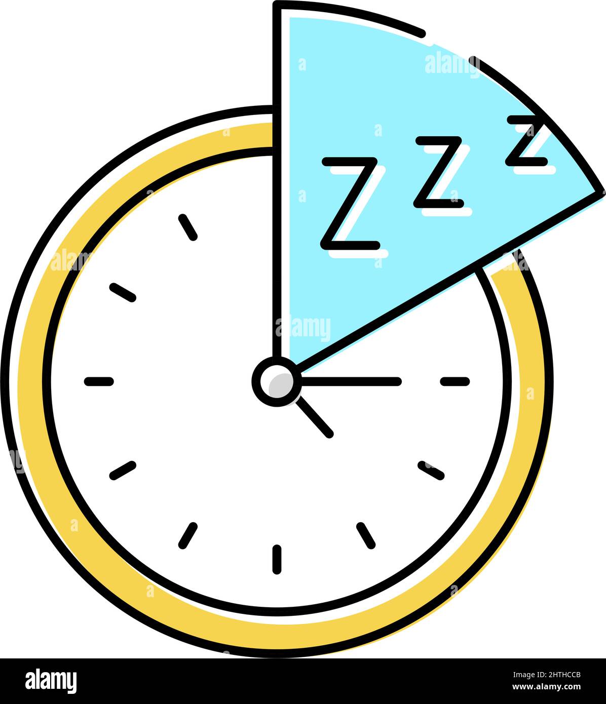 sleep restriction color icon vector illustration Stock Vector Image ...