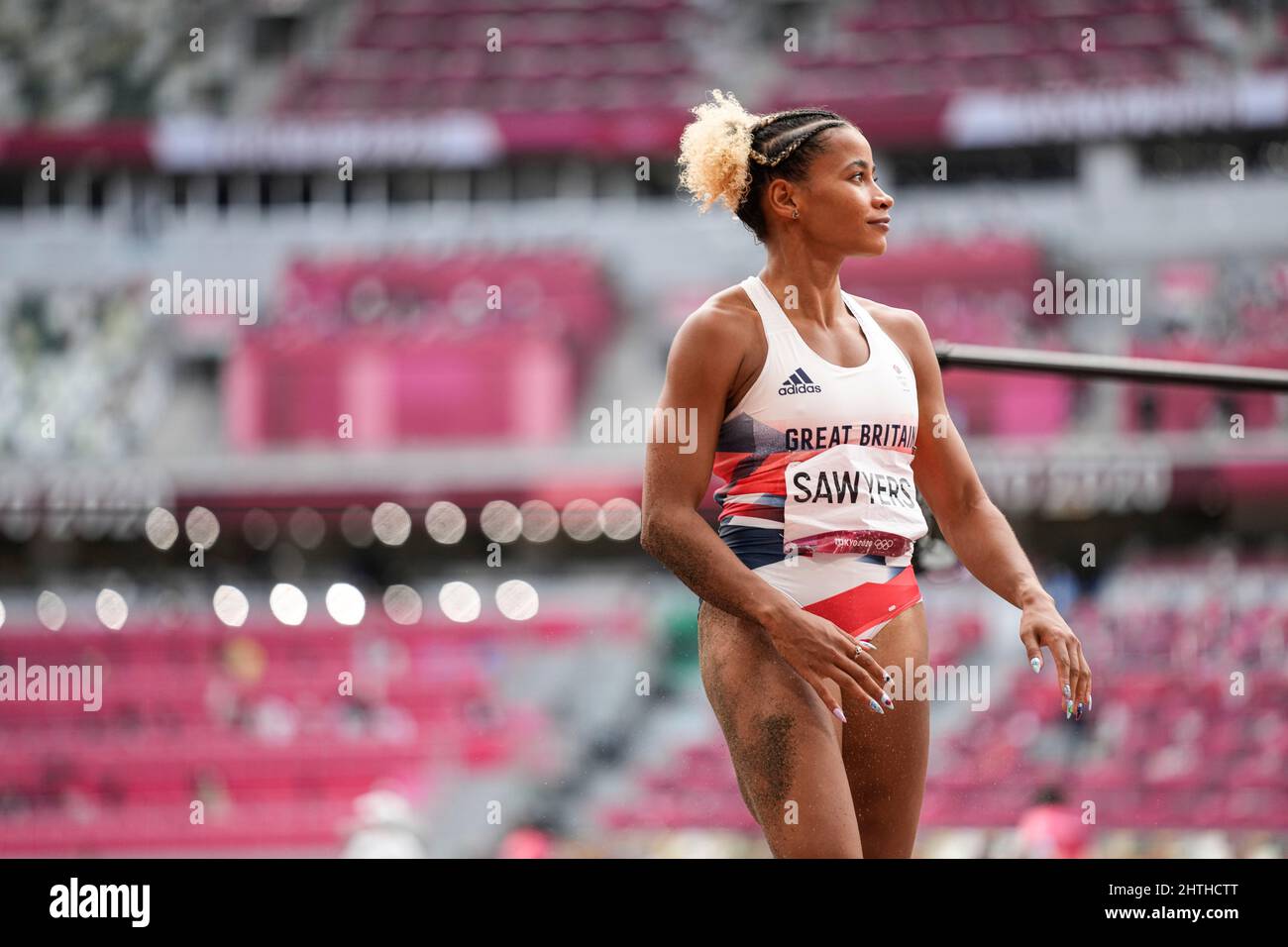 Jazmin Sawyers participating in the Tokyo 2020 Olympic Games in the ...