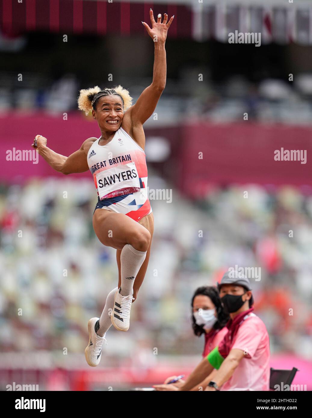 Jazmin Sawyers participating in the Tokyo 2020 Olympic Games in the ...
