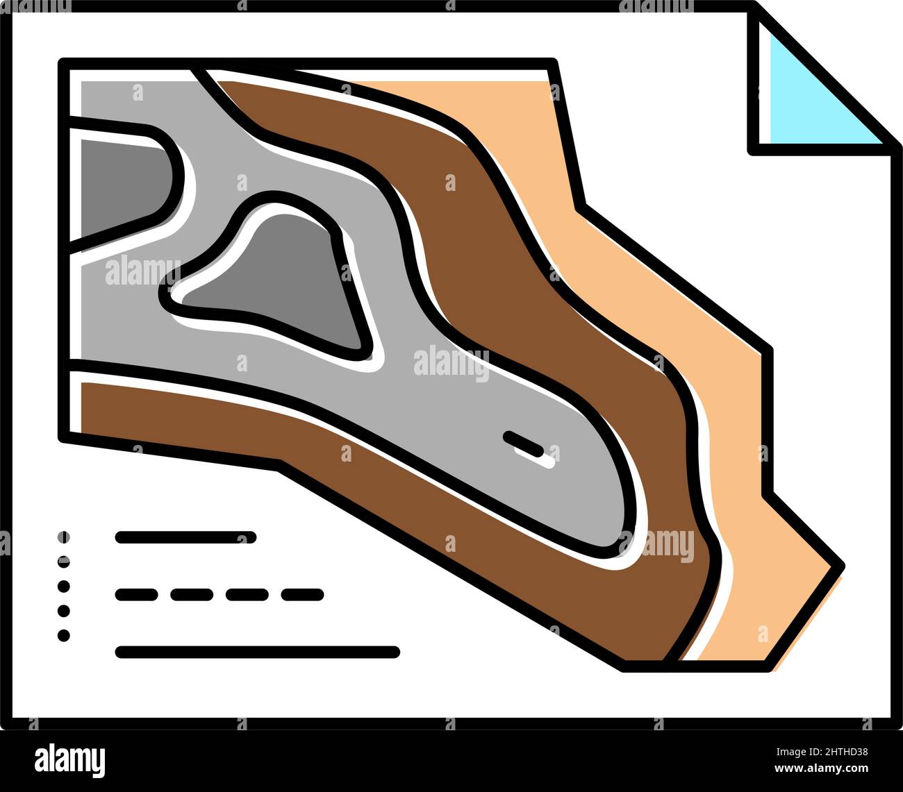 engineering and design quarry mining color icon vector illustration ...