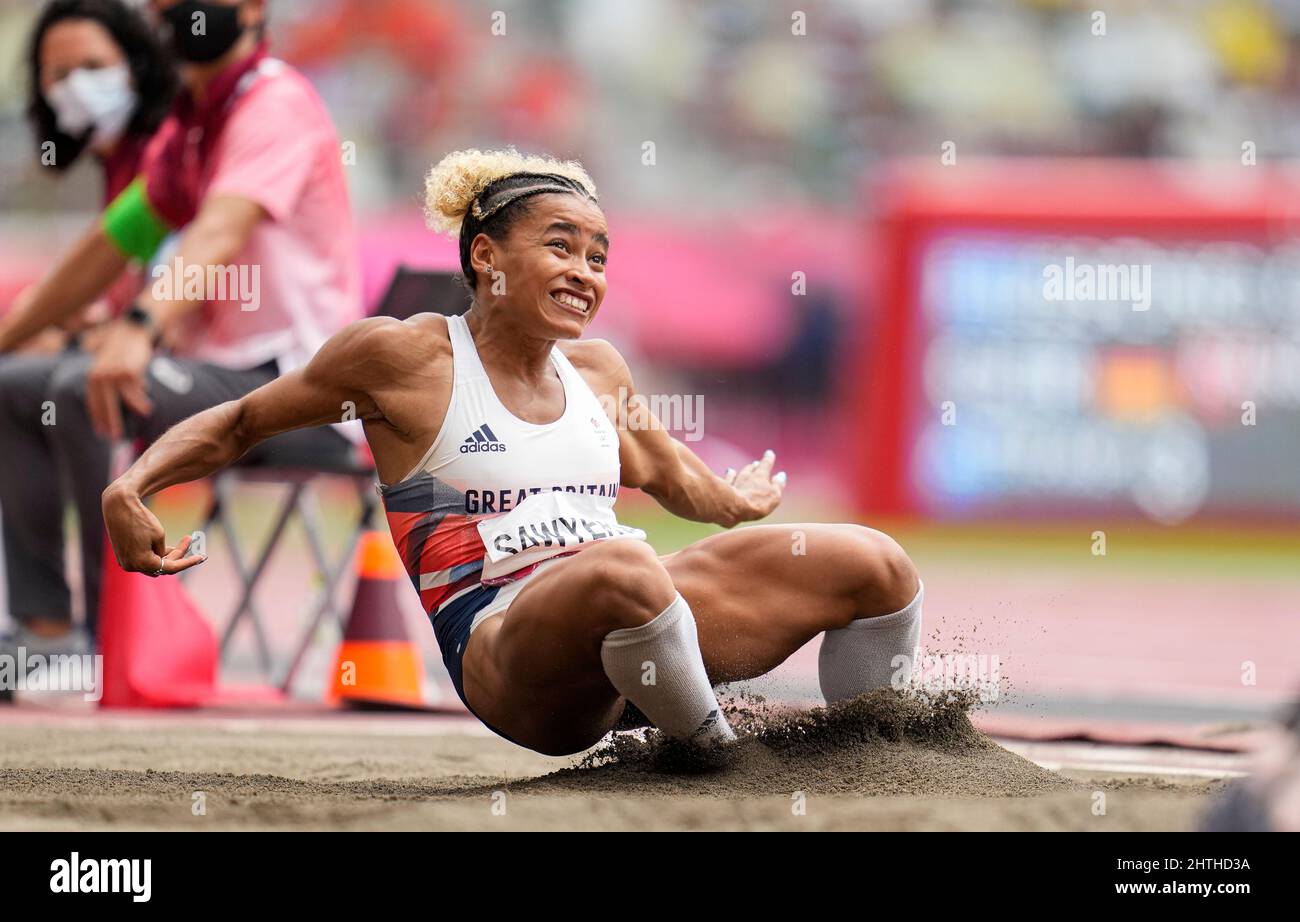 Jazmin Sawyers participating in the Tokyo 2020 Olympic Games in the ...