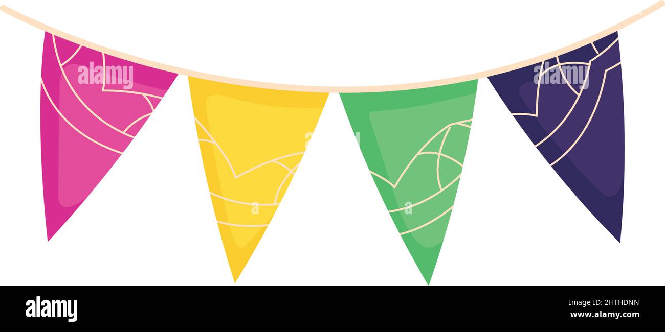 colorful pennants icon Stock Vector Image & Art - Alamy