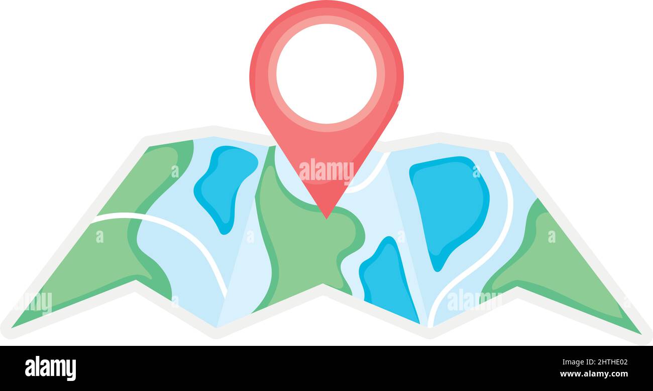 map and location pin Stock Vector Image & Art - Alamy