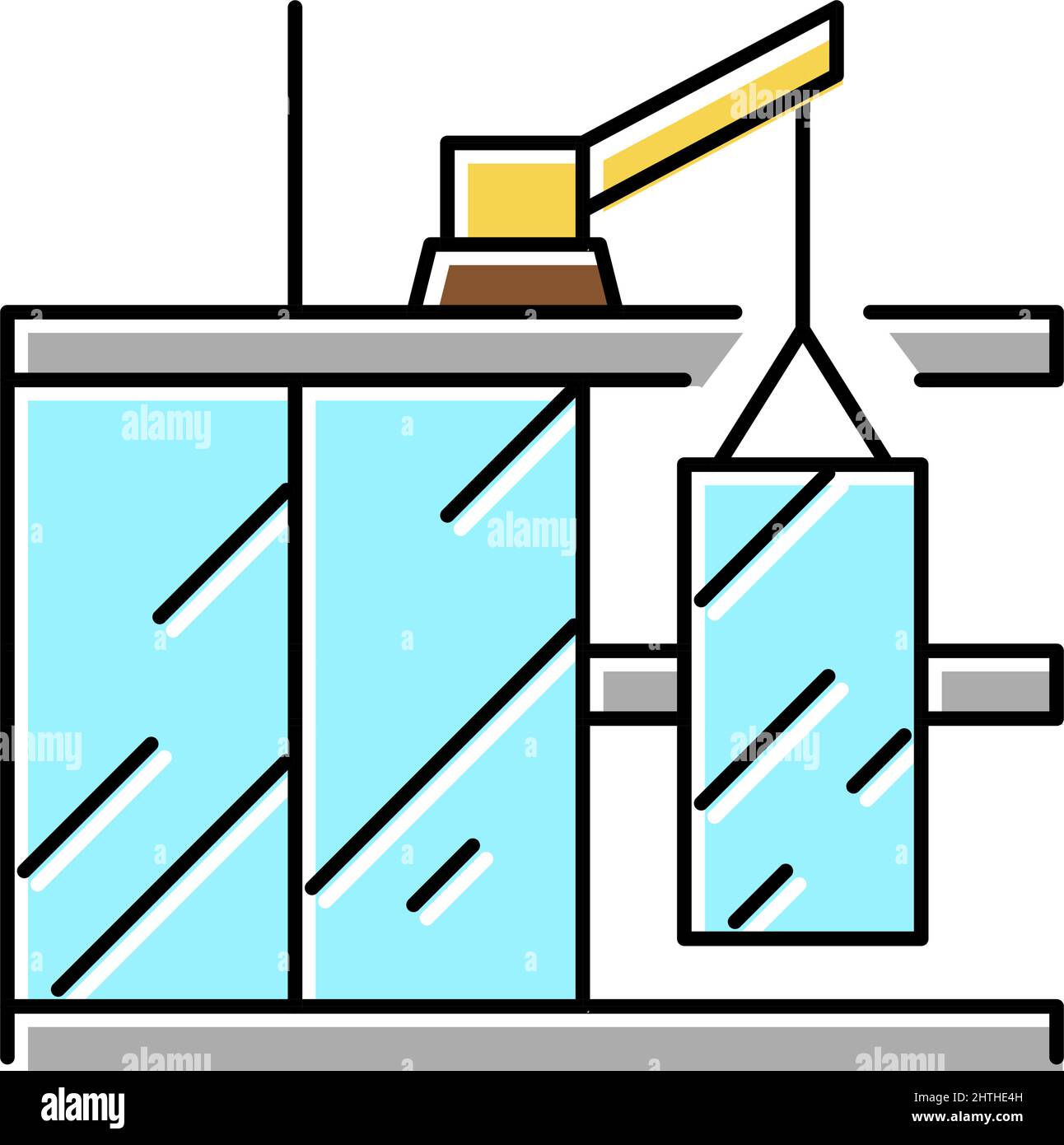 windows installation color icon vector illustration Stock Vector Image ...