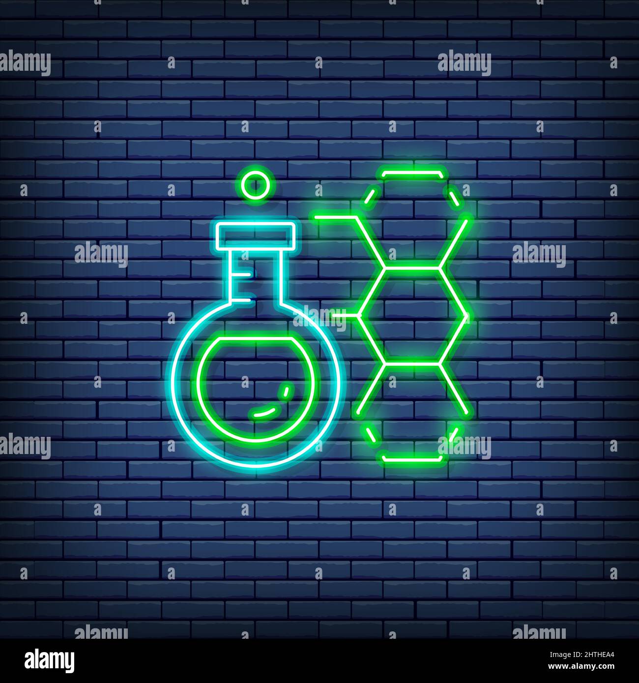 Test tube oil water Stock Vector Images - Alamy