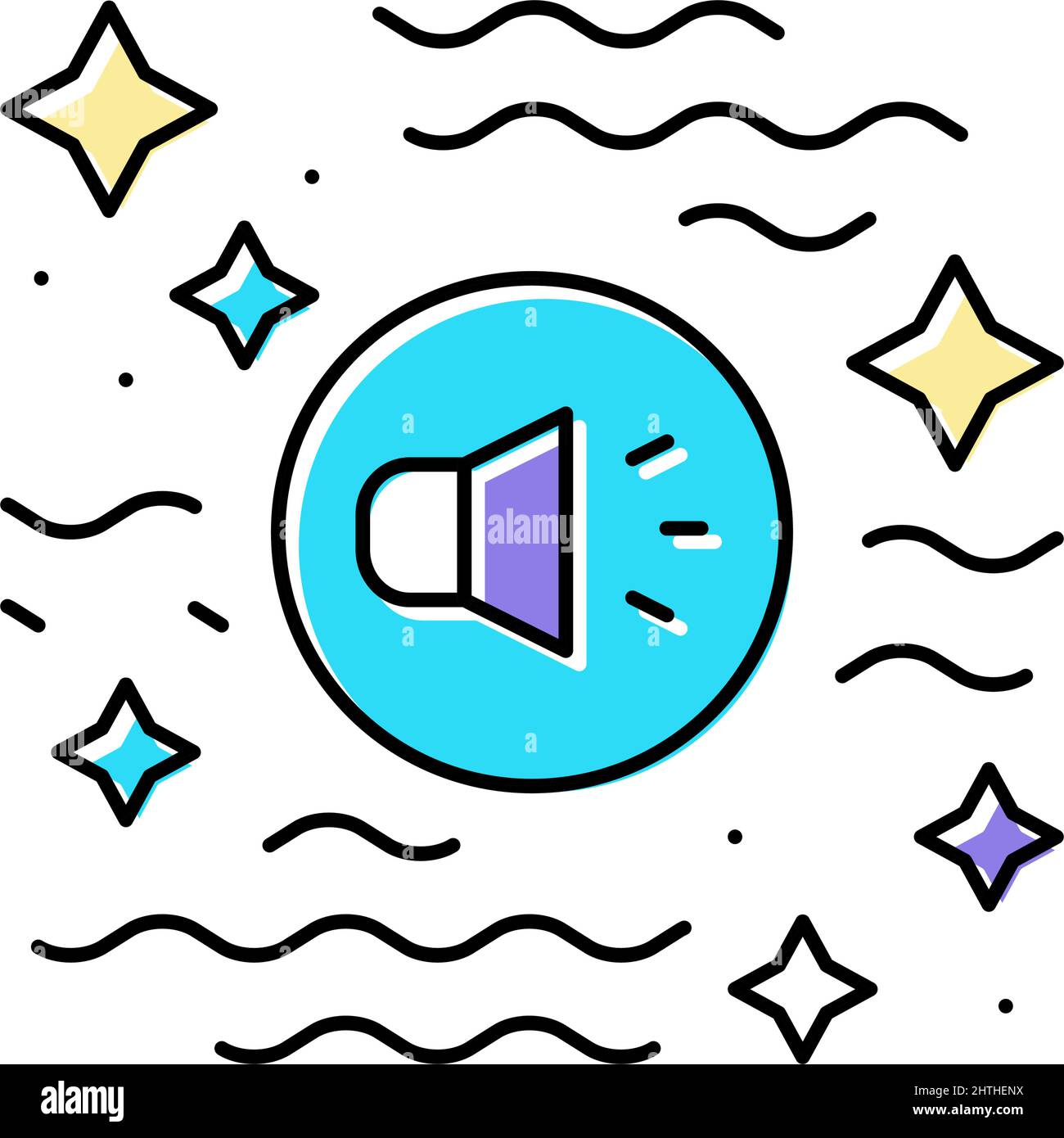 futuristic music color icon vector illustration Stock Vector Image ...