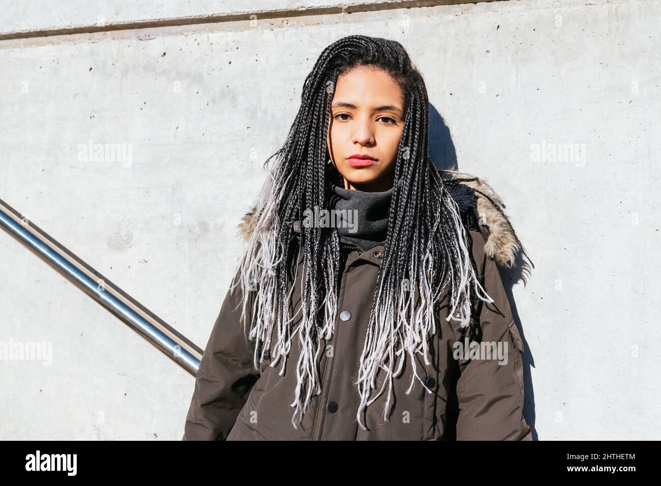 Female braids in warm hi-res stock photography and images - Alamy