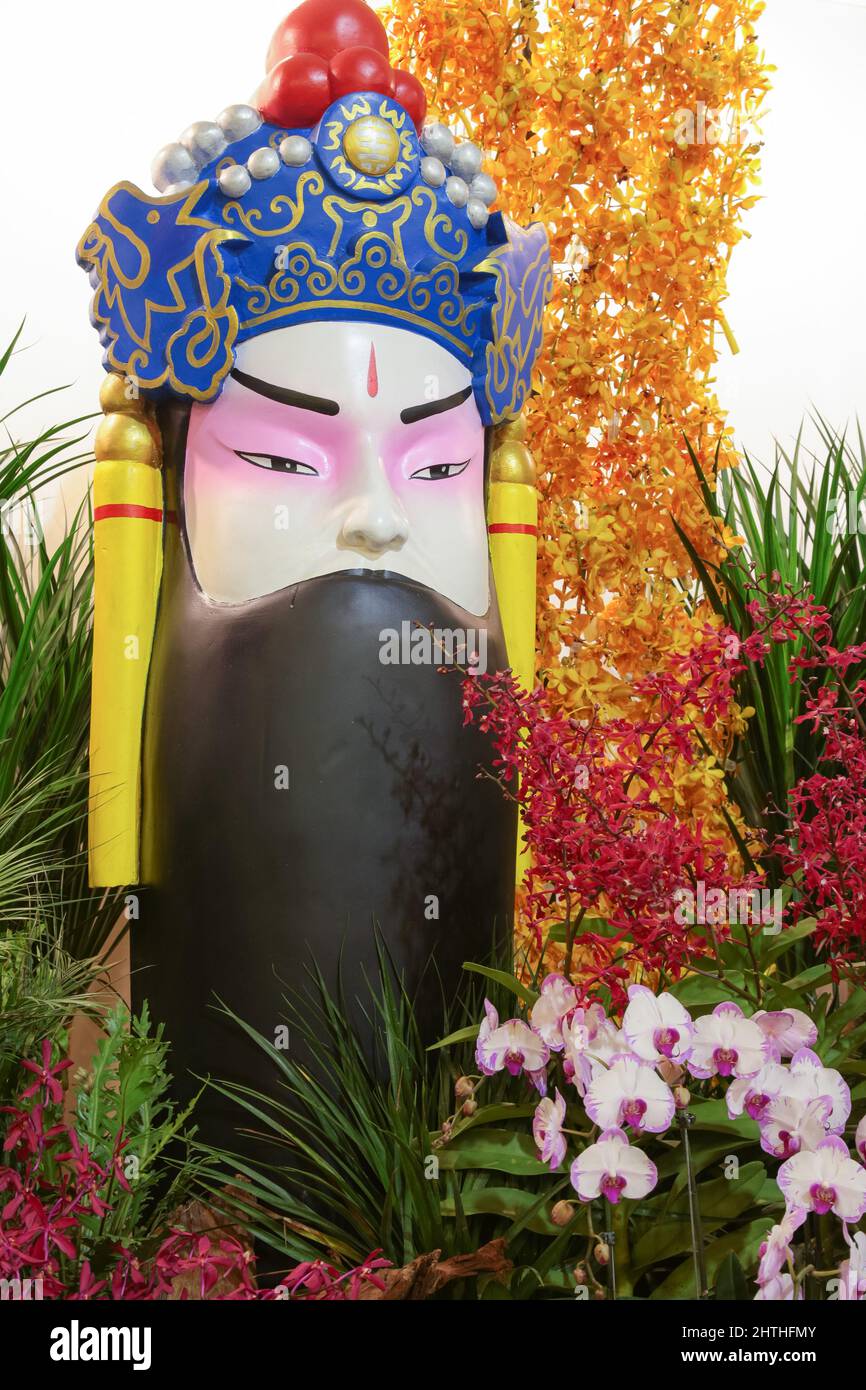 Head portrait of Liu Bei, a famous character in the Three Kingdom era ...