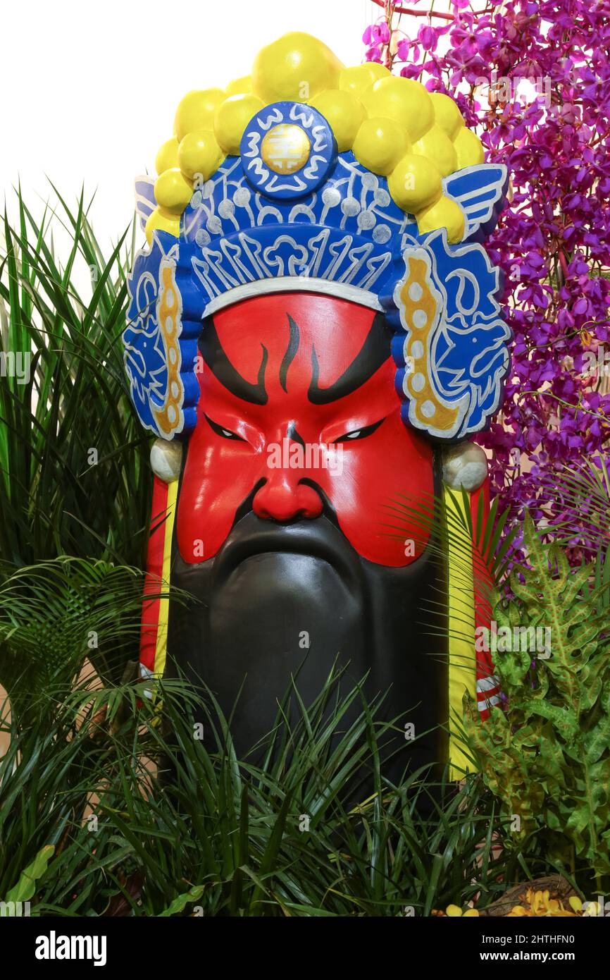 Head portrait of Guan Yu, a famous character in the Three Kingdom era ...