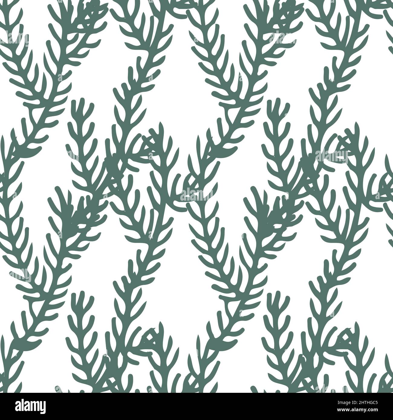 Pine tree branches, evergreen foliage twigs vector Stock Vector Image ...