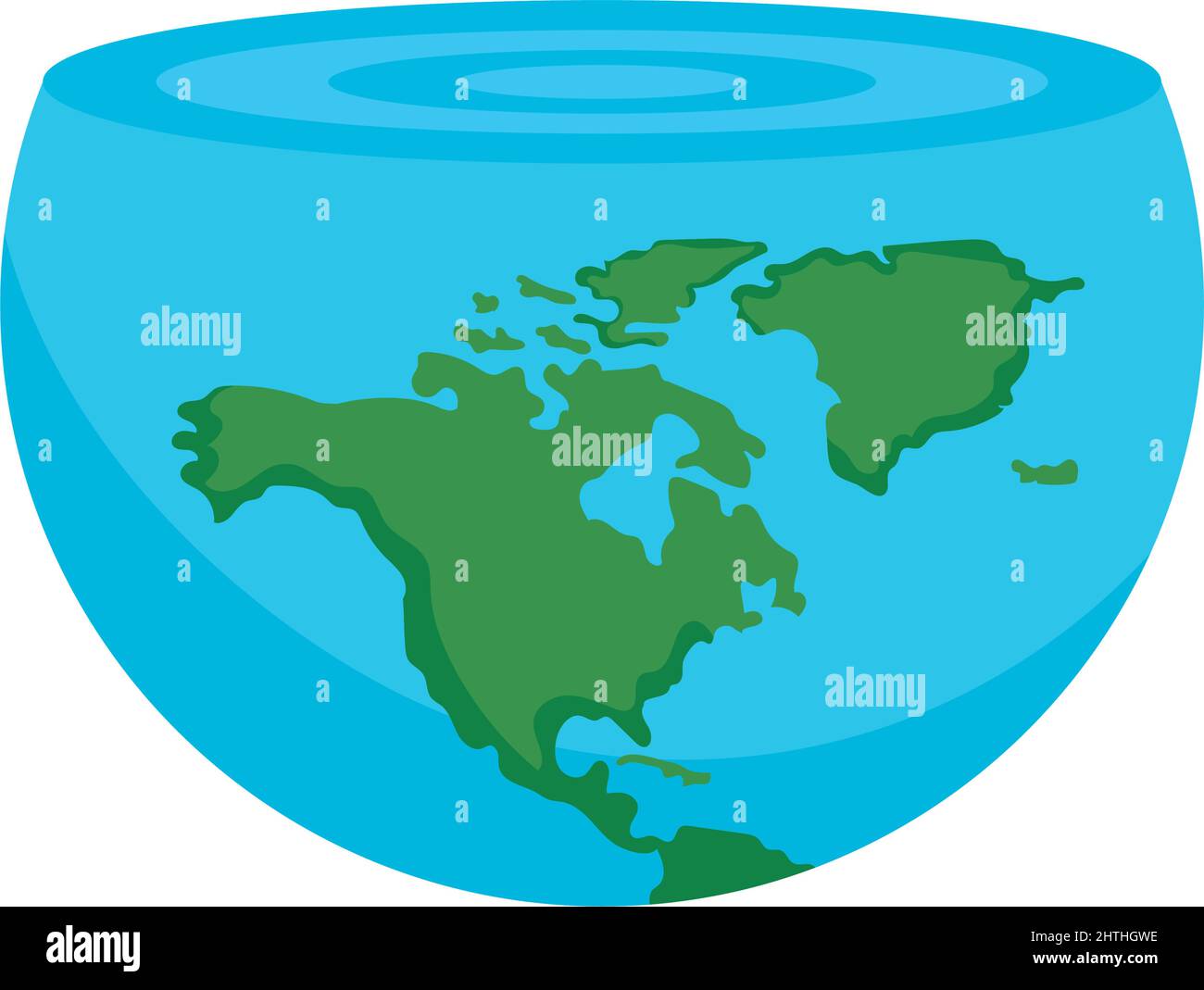 half earth planet Stock Vector Image & Art - Alamy