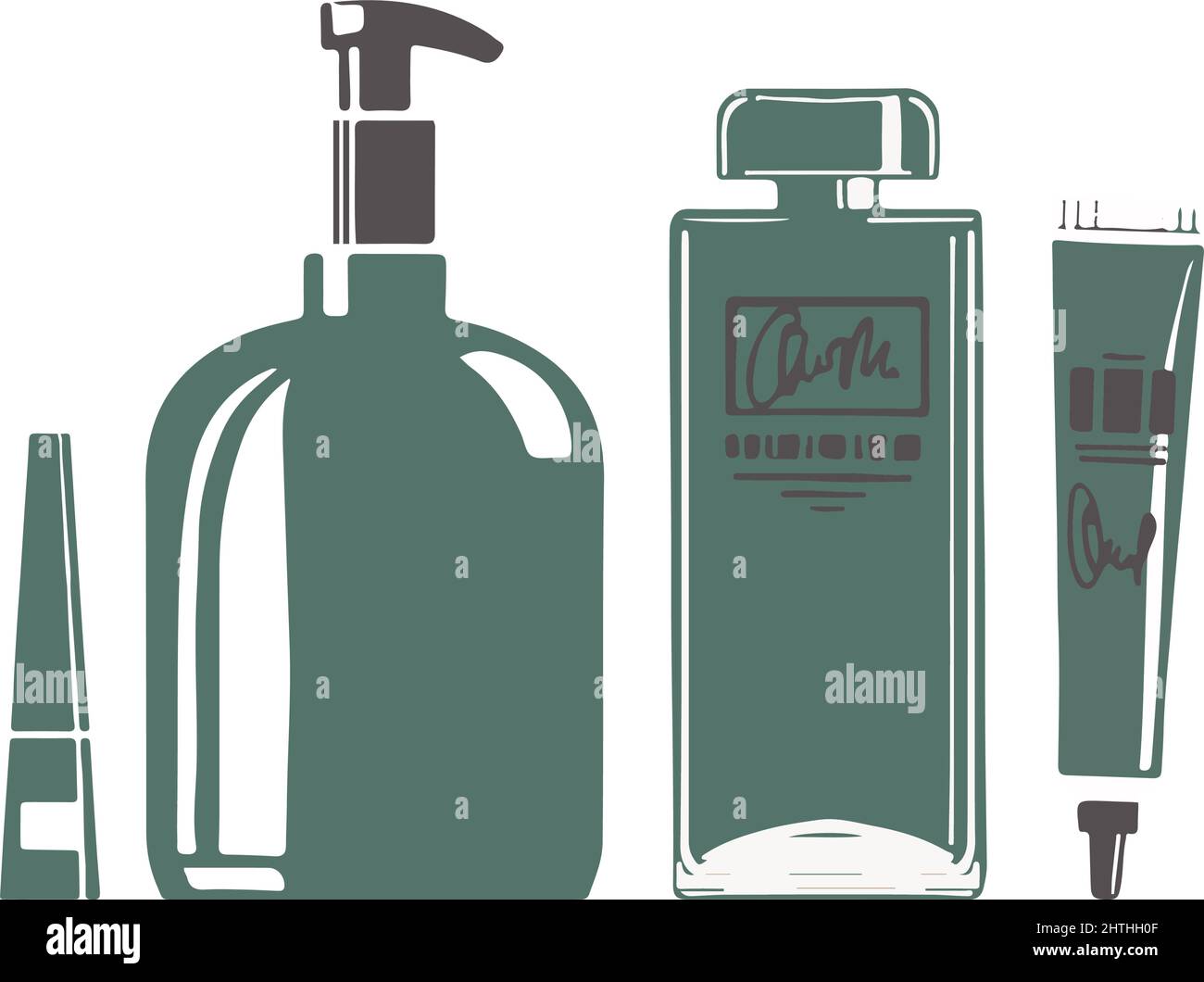Hair product smear Stock Vector Images - Alamy
