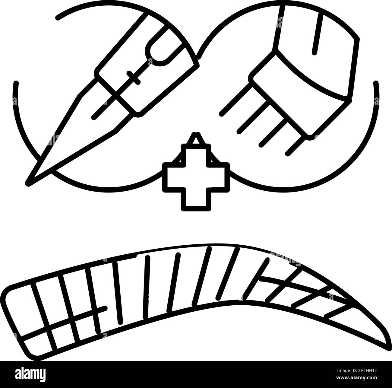 combo brows line icon vector illustration Stock Vector Image & Art - Alamy