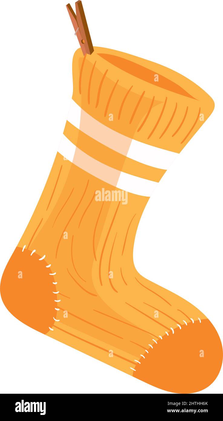 orange sock design Stock Vector Image & Art - Alamy