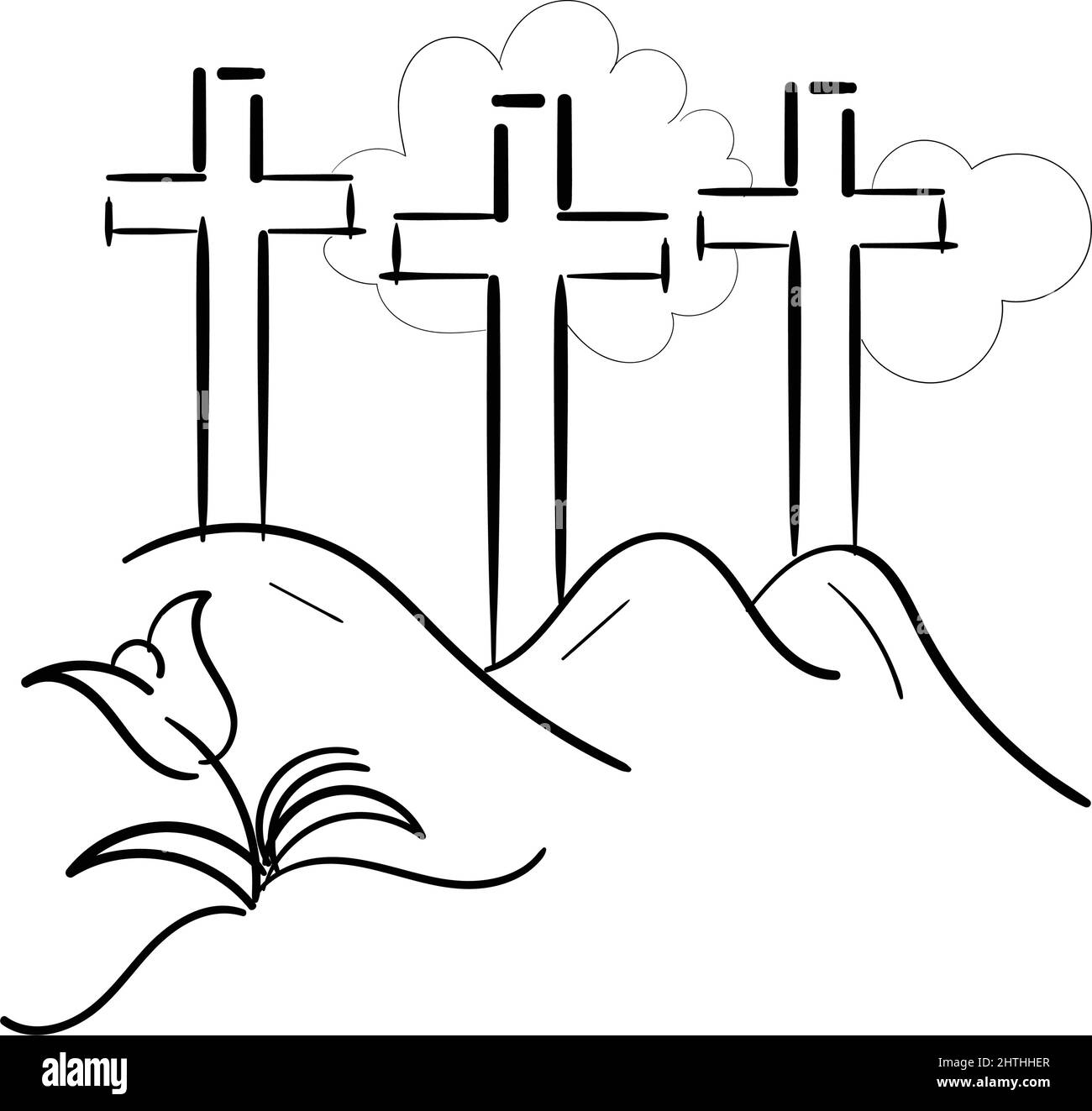 The Great Cross Of Sacrifice Stock Vector Images Alamy