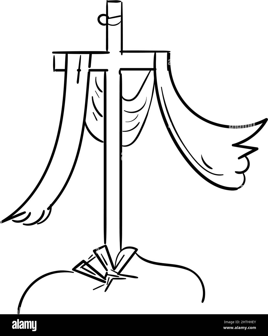 The great cross of sacrifice Stock Vector Images - Alamy