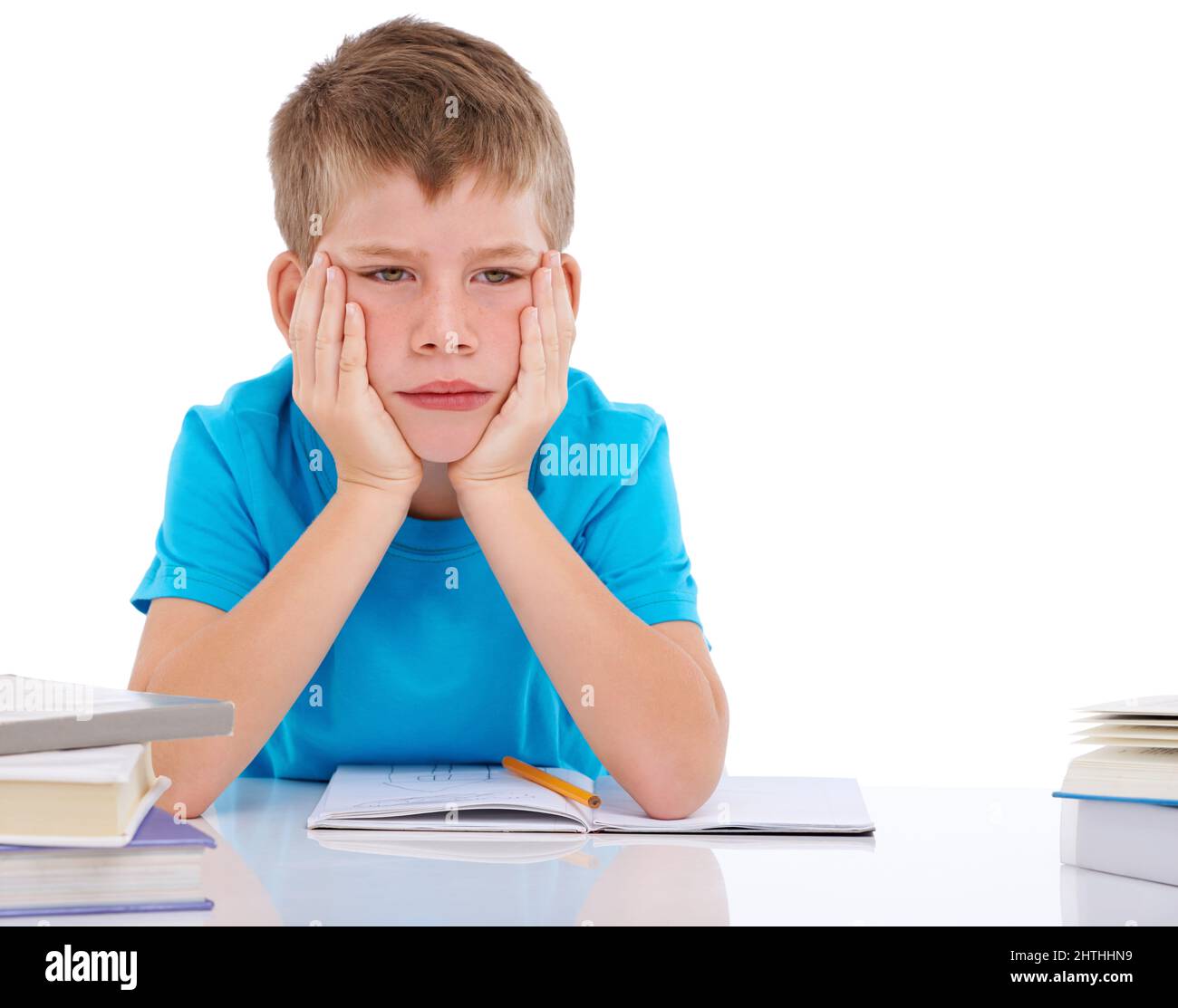 A child studying hard hi-res stock photography and images - Alamy