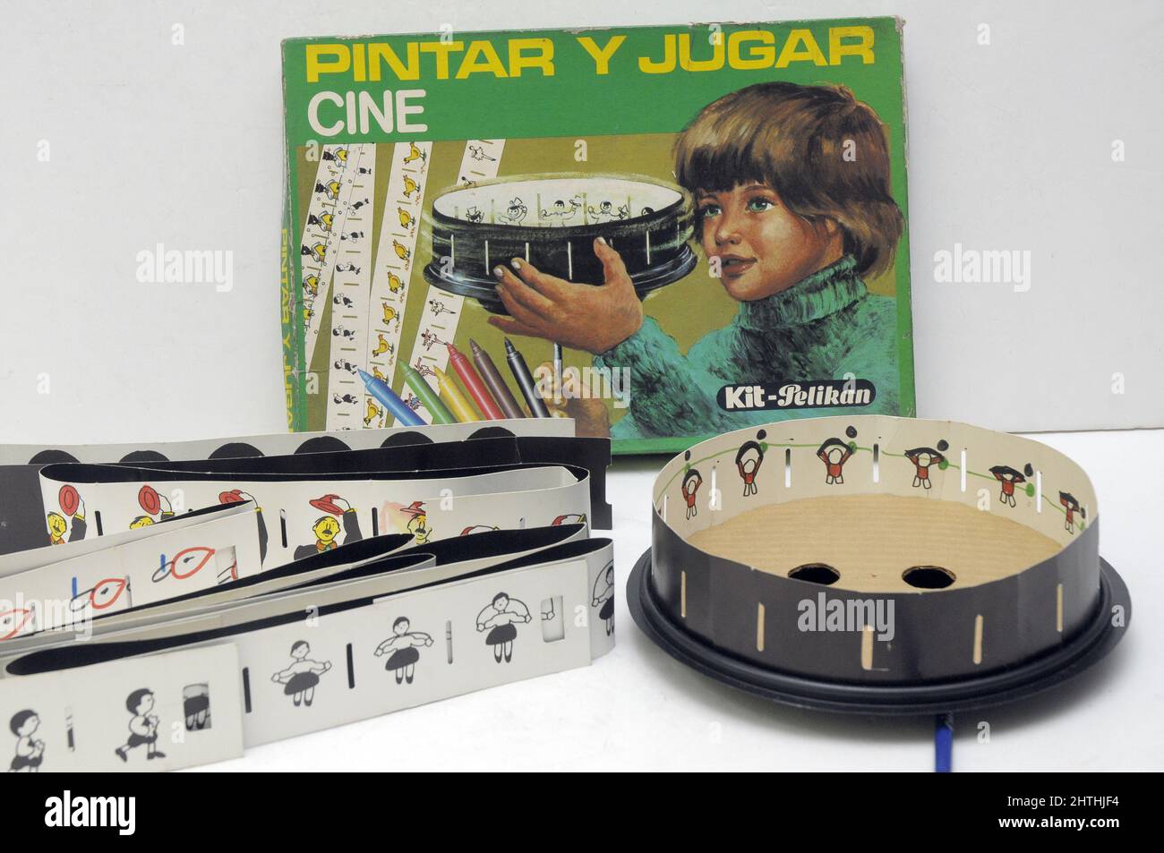 vintage cinema children toy Stock Photo - Alamy