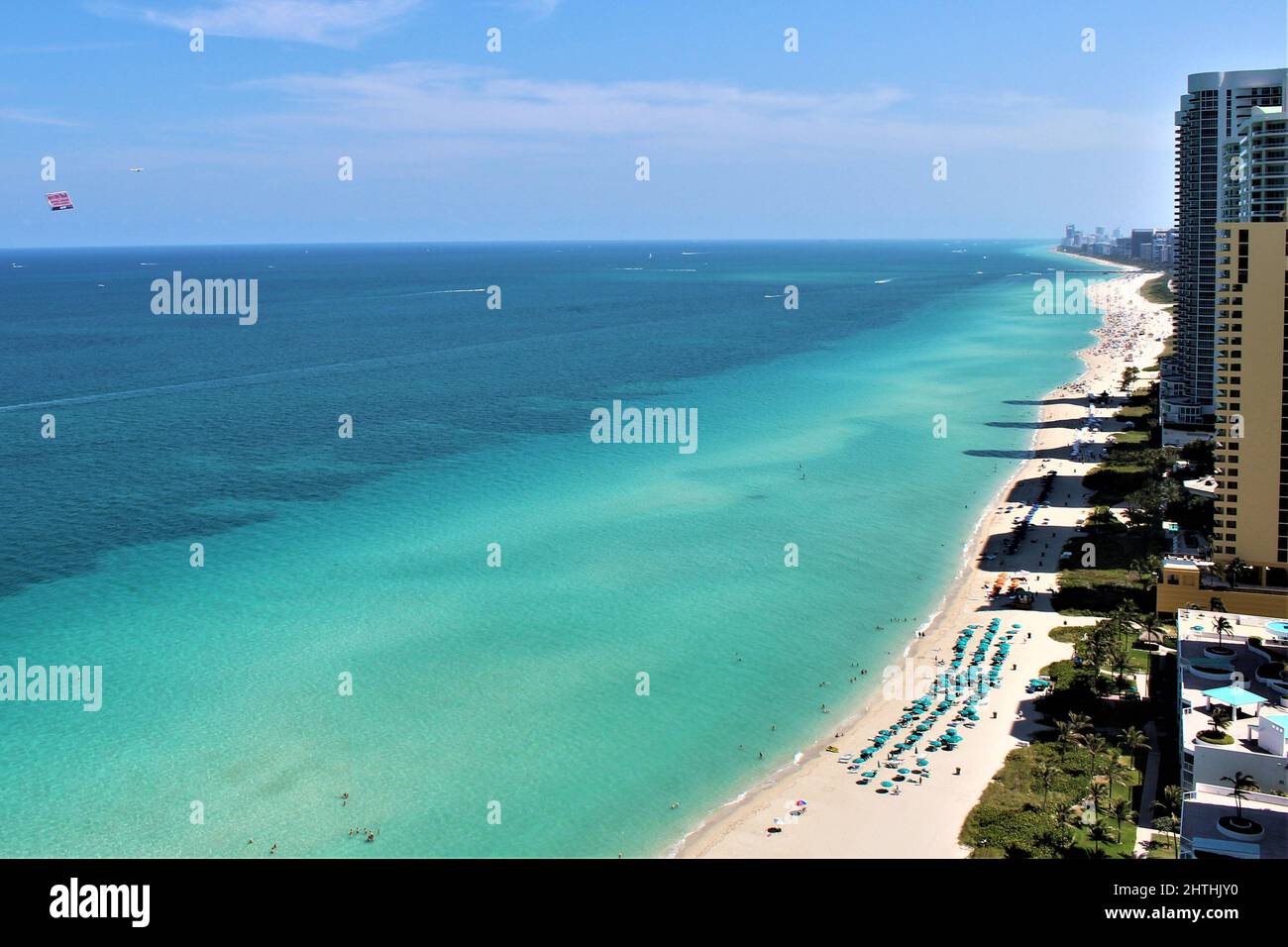 Aerial view miami landscape under hi-res stock photography and images ...
