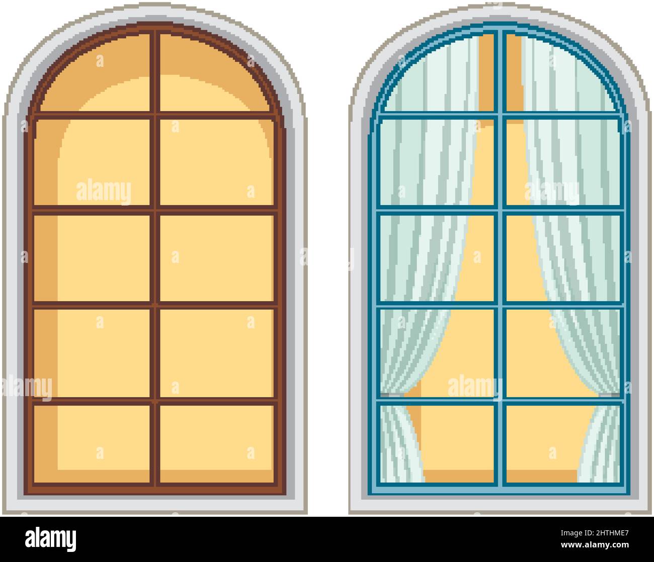 Set of window on white background illustration Stock Vector Image & Art ...