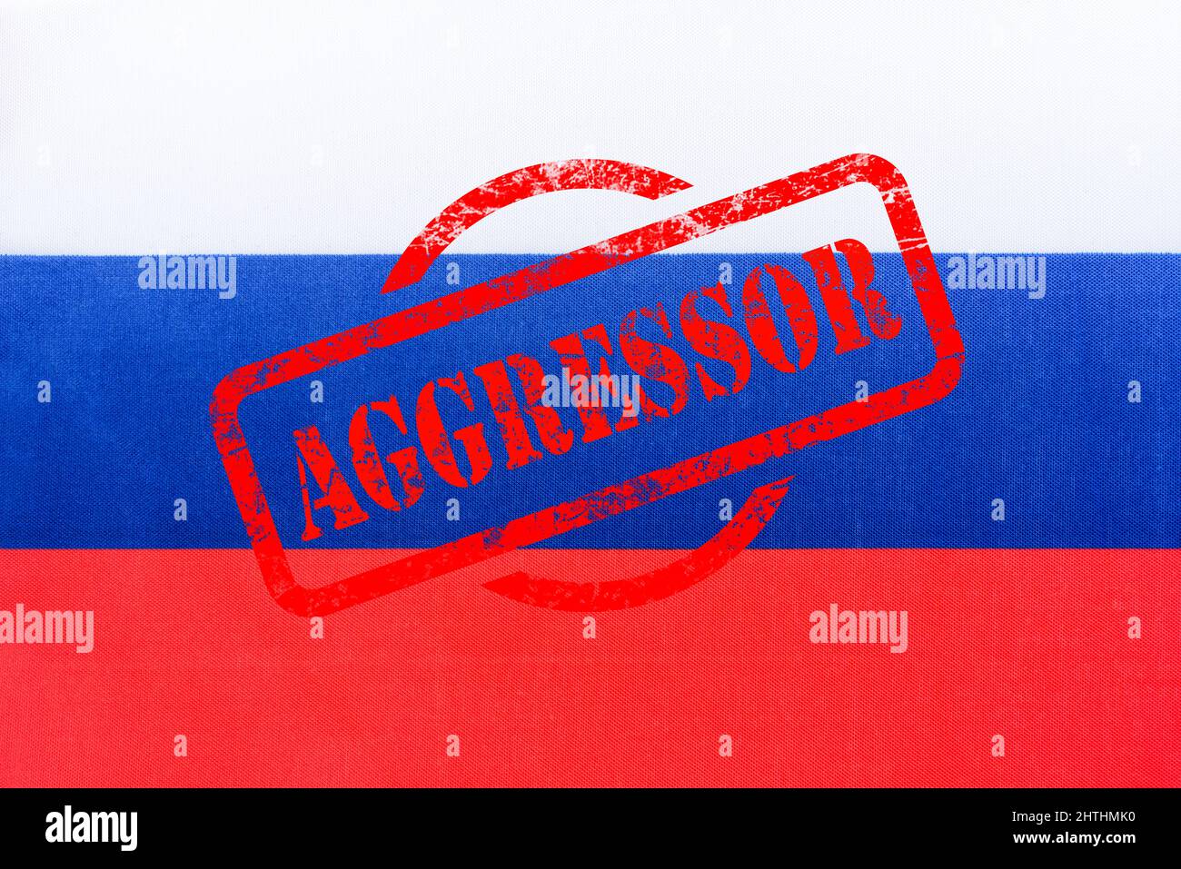 The Russian flag is the aggressor, the seal on the Russian flag. The ...