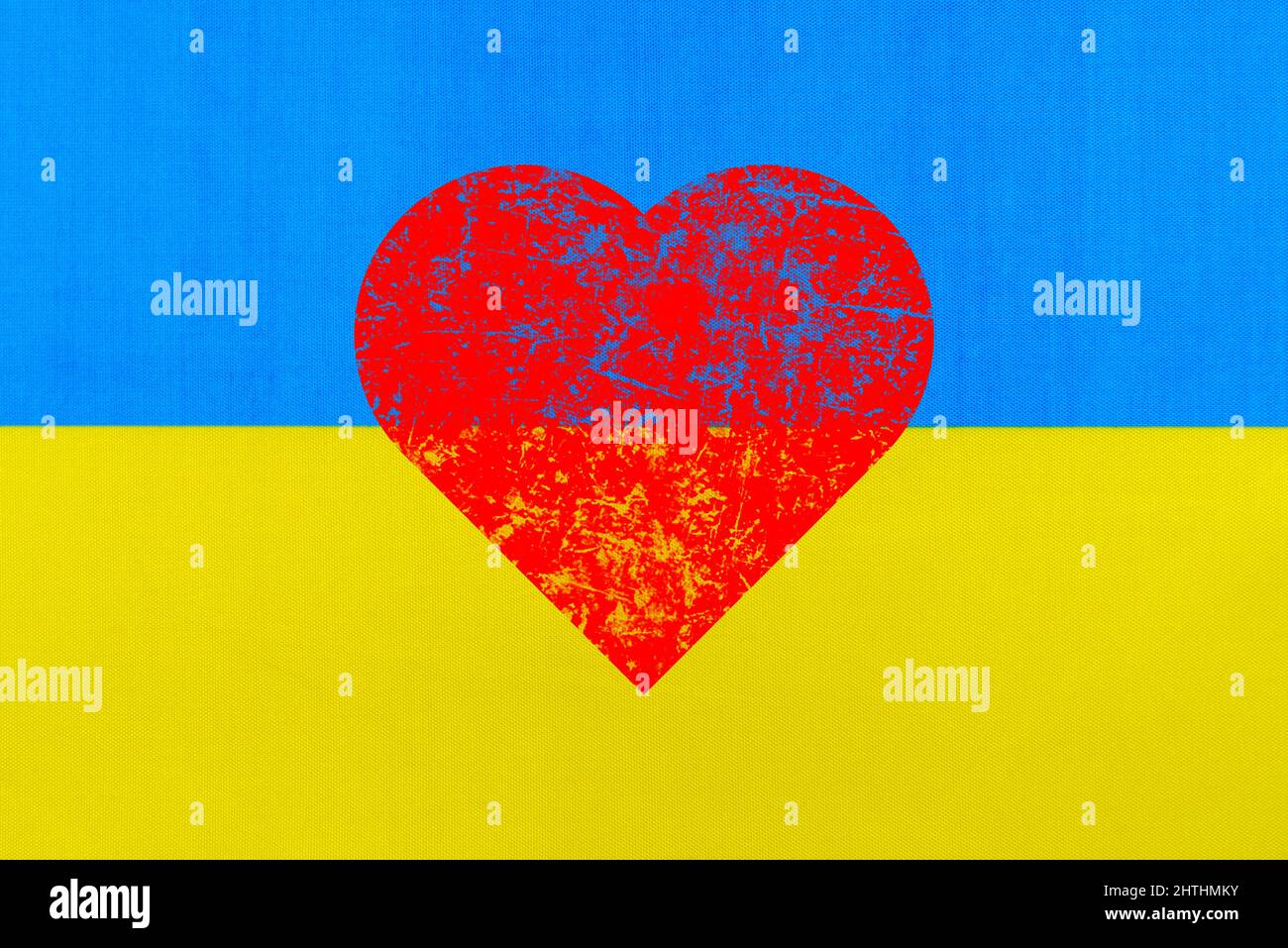 Ukraine flag hand heart shape hi-res stock photography and images - Alamy