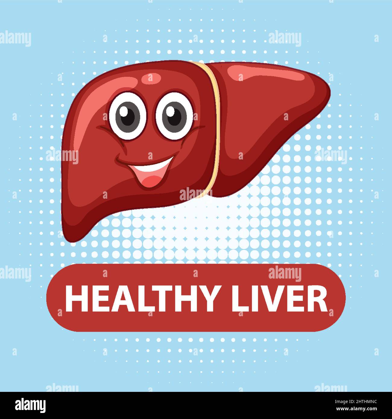 Healthy liver cartoon character illustration Stock Vector Image & Art ...
