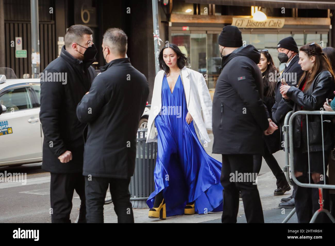 Korlan Madi arriving at Bulgari BZero1 Aurora Awards during the Milan ...