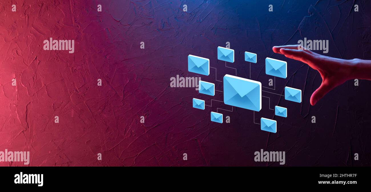 Email and user icon,sign,symbol marketing or newsletter concept ...