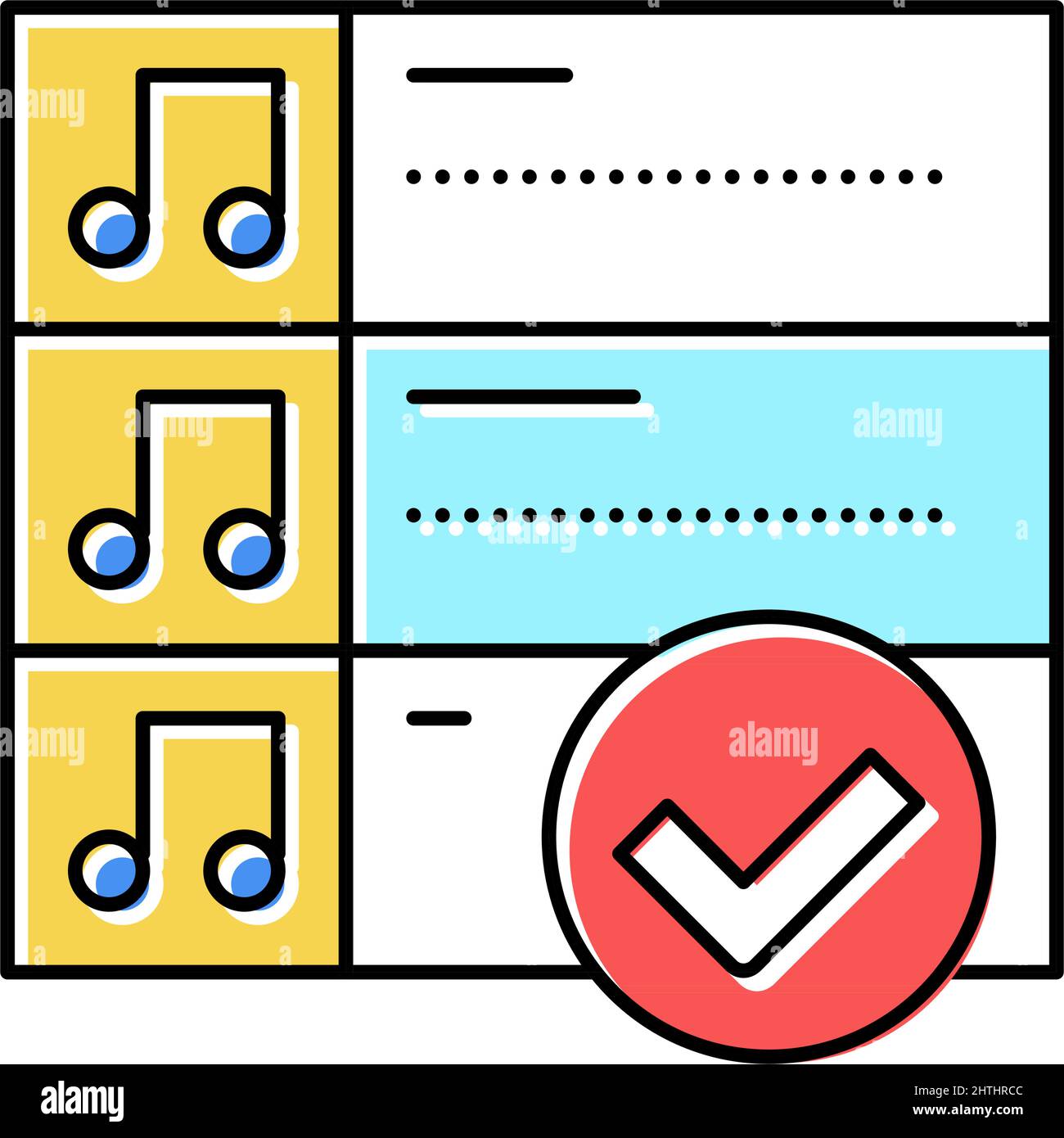 choosing radio music color icon vector illustration Stock Vector Image ...