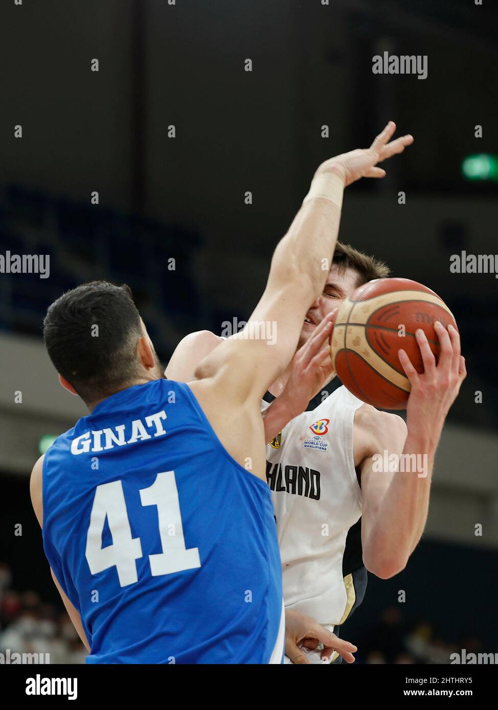 firo : Basketball: 28.02.2022, Germany - Israel, FIBA Basketball World ...